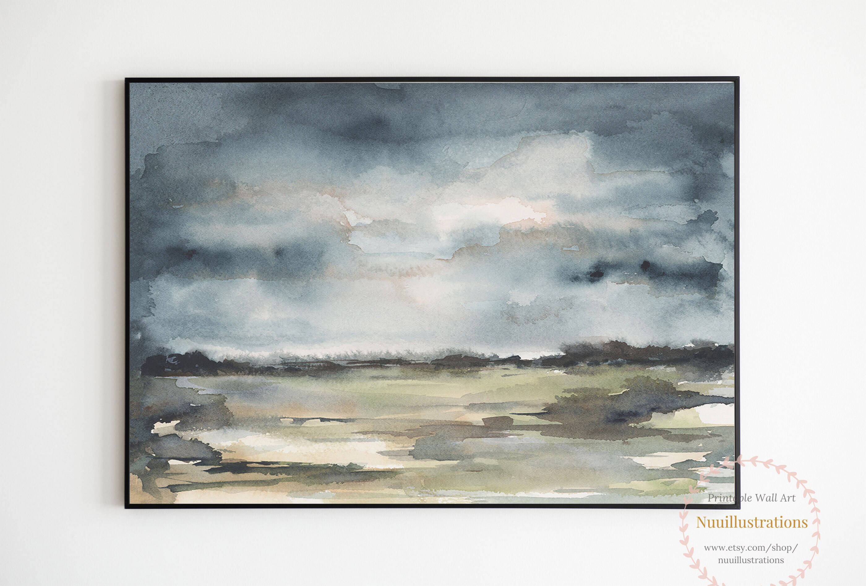 Neutral Landscape Print Minimal Abstract Landscape Instant - Etsy