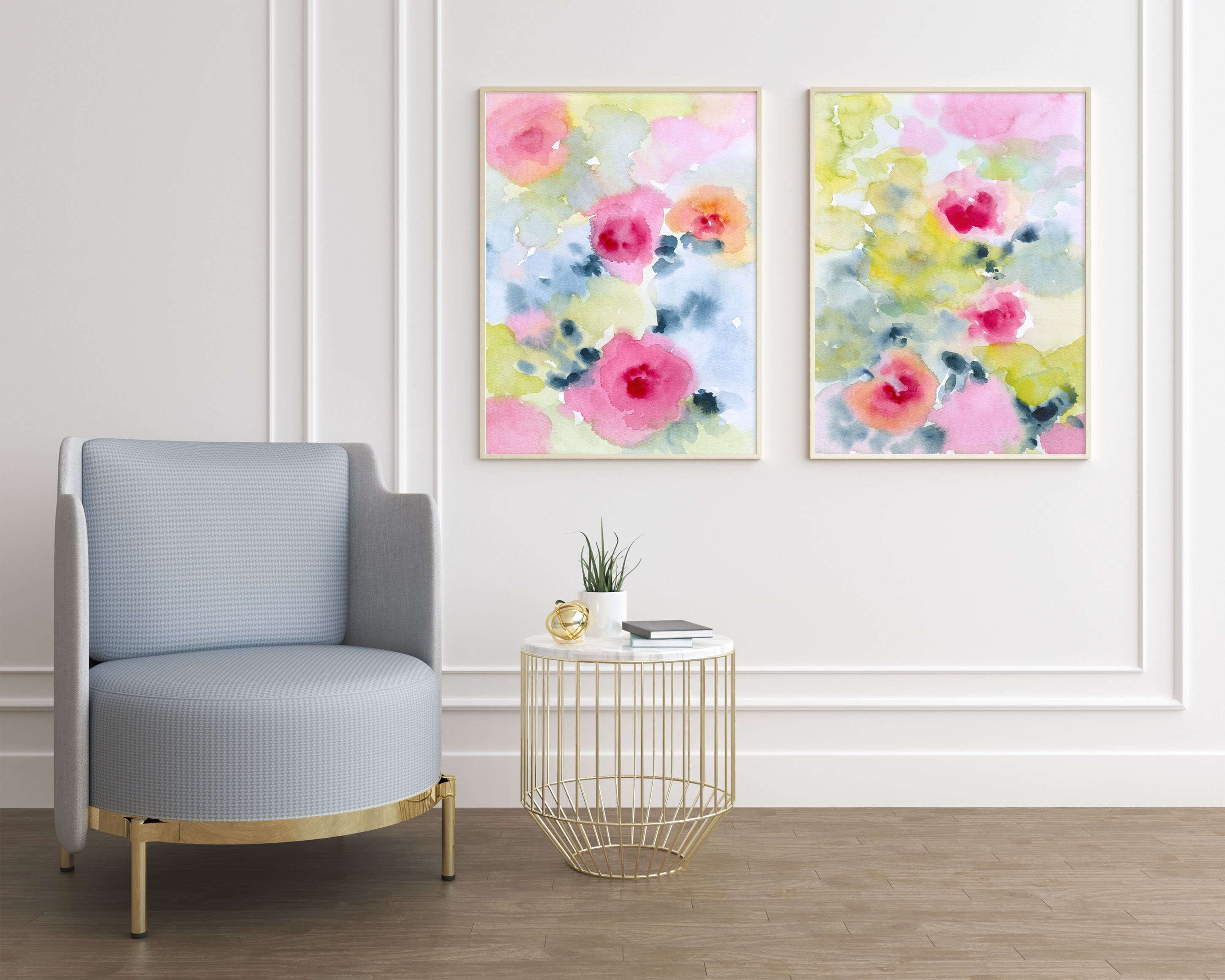 Flower Wall Art Printable Instant Download DIY Print Abstract - Etsy