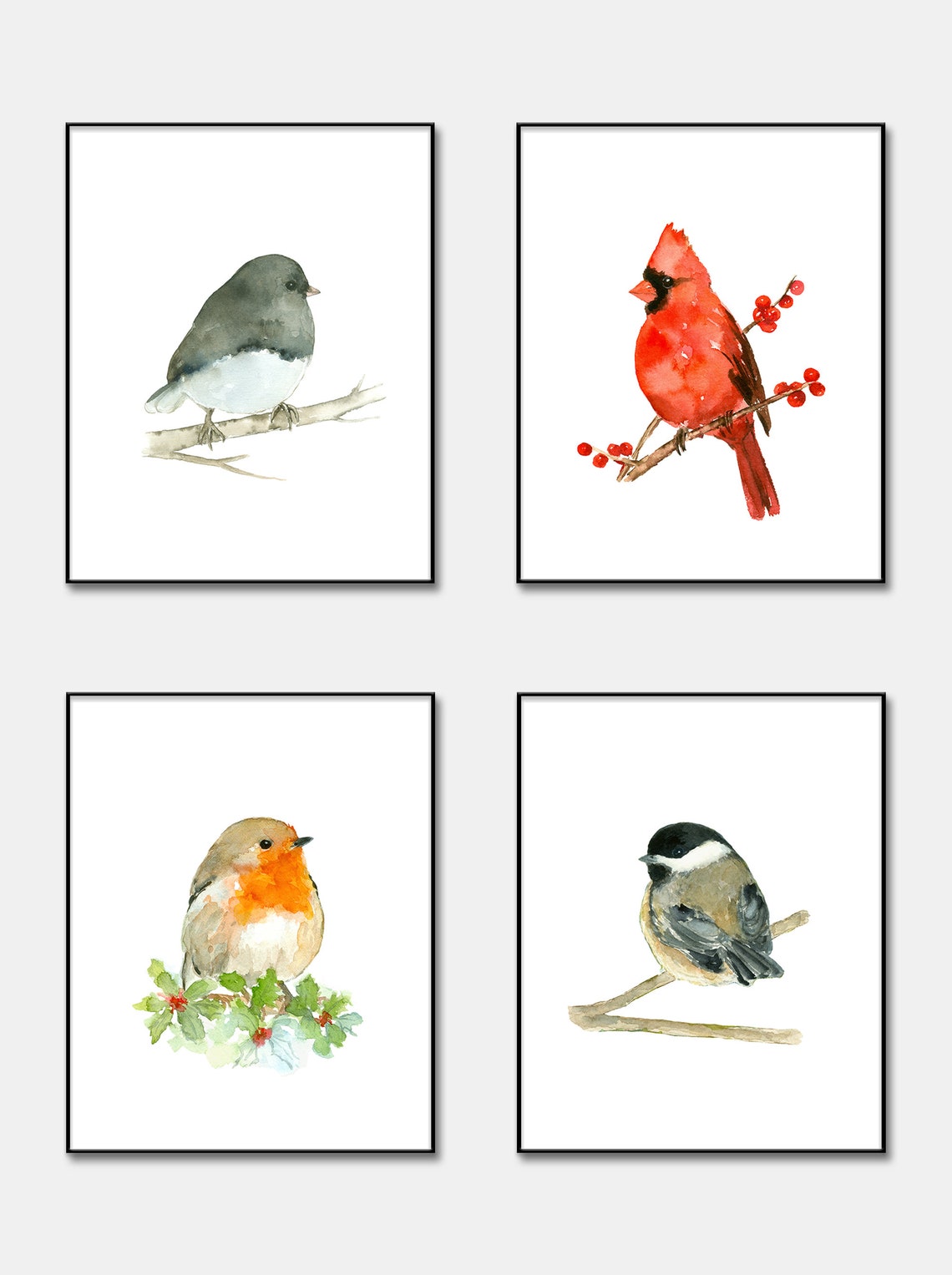 Bird Art Printable Wall Art Set Instant Download Small Bird - Etsy
