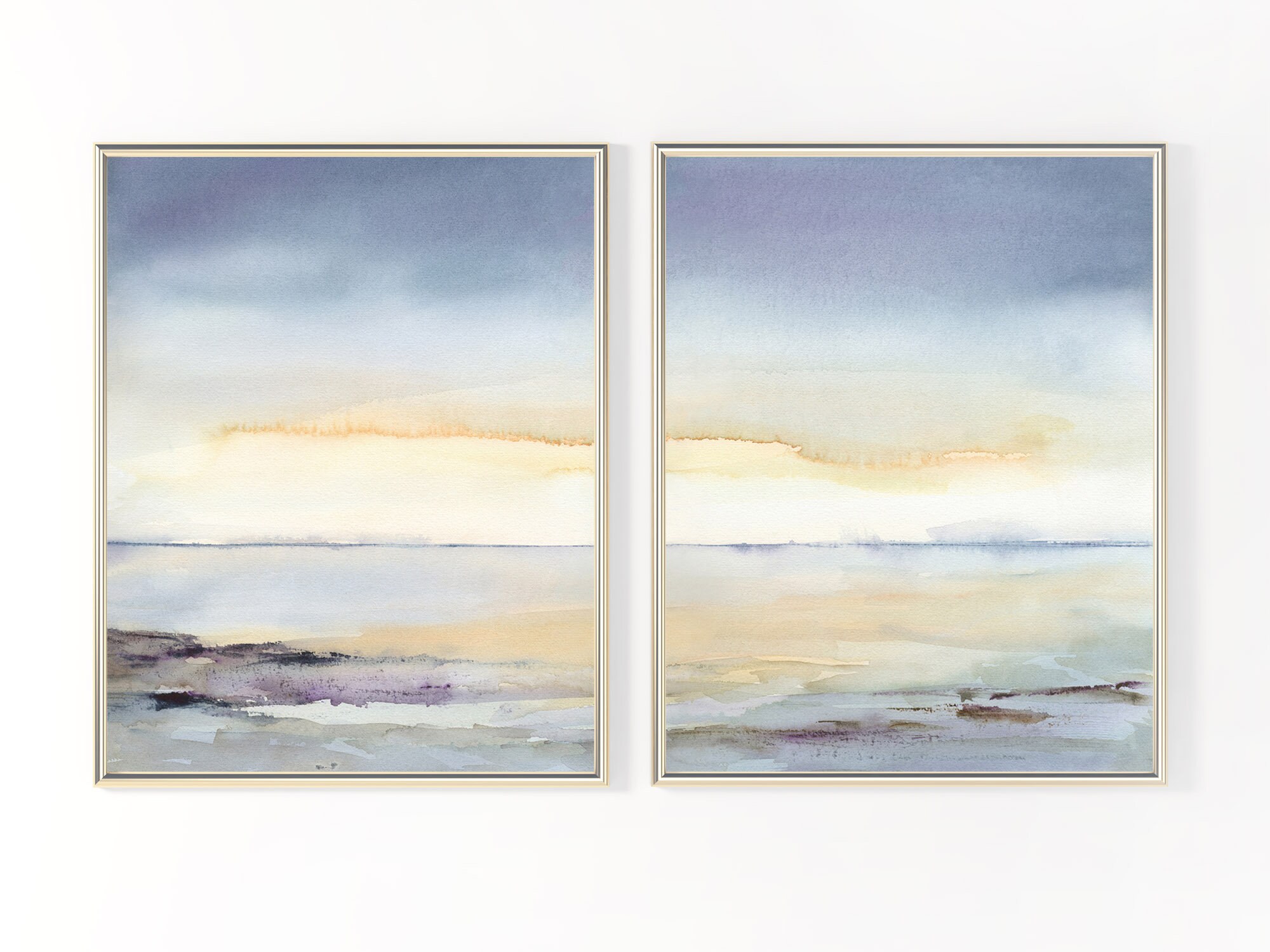 Abstract Landscape Printable Sunrise Ocean Print Sea Beach - Etsy
