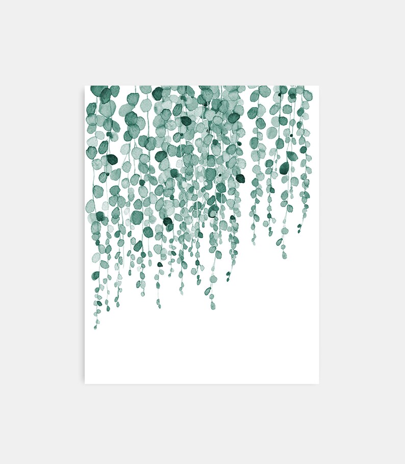 Pearl Plant Print Leaf Print Botanical Wall Art Printable - Etsy