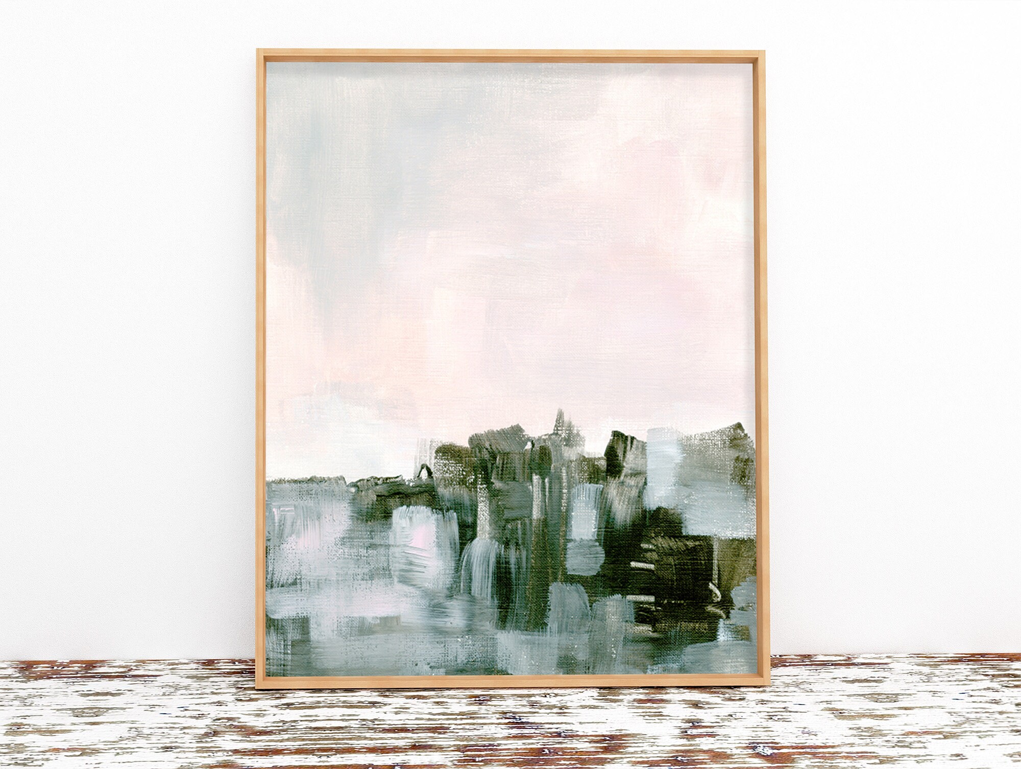 Large Abstract Landscape Wall Art Printable Instant Digital | Etsy