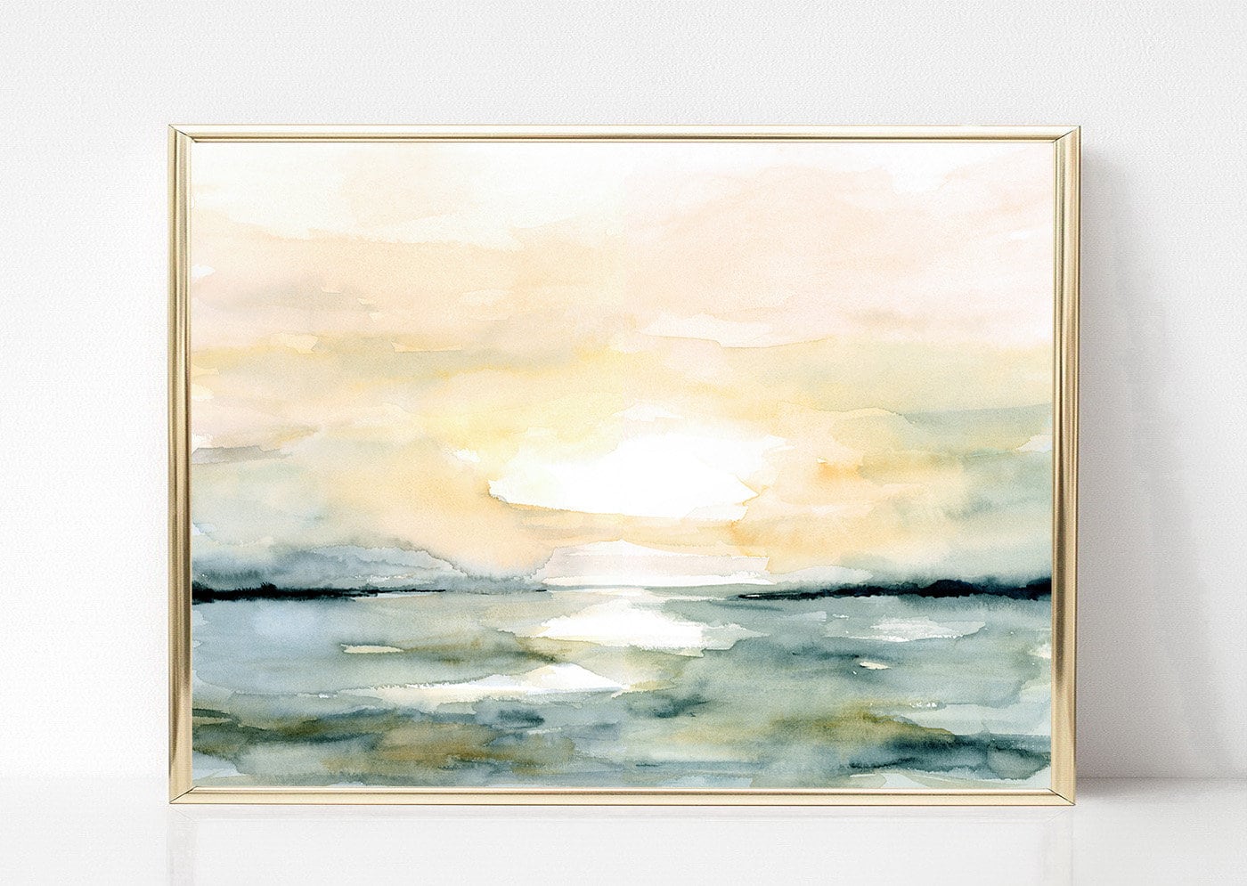 Sunrise Sunset Beach Landscape Printable Wall Art Abstract - Etsy