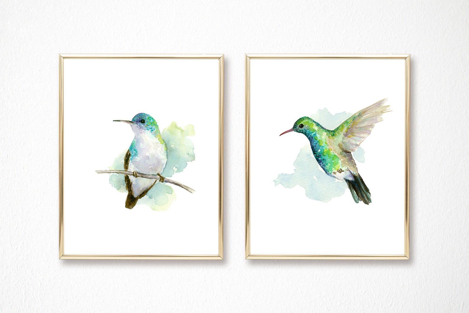 Hummingbird Bird Art Printable Wall Art Set Instant Download Small Bird ...