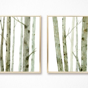 Brown Tree Printable Wall Art Set of 2 Instant Download Wood Print ...