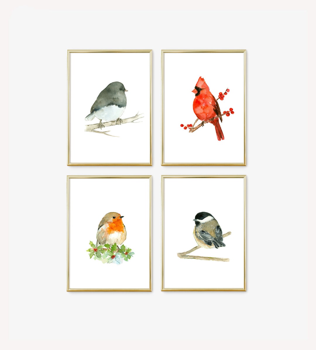 Bird Art Printable Wall Art Set Instant Download Small Bird DIY Print ...