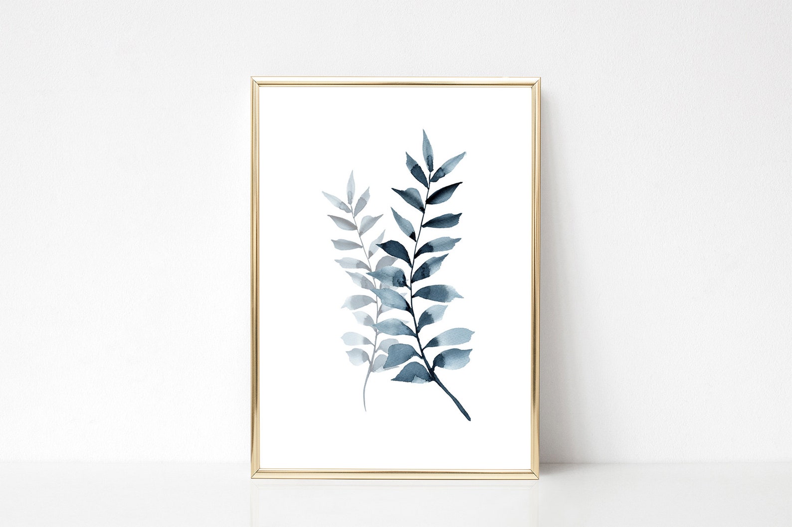 Plant Leaves Printable Wall Art Botanical Print Instant | Etsy