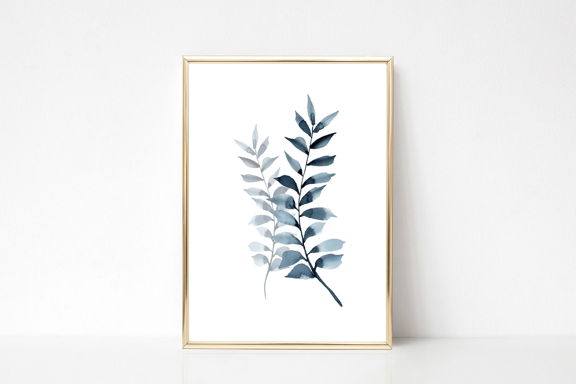 Plant Leaves Printable Wall Art Botanical Print Instant | Etsy