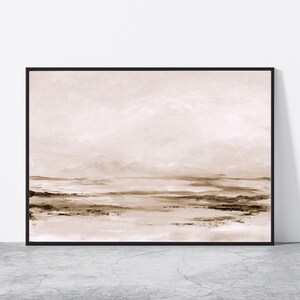 Large Abstract Landscape Sepia Wall Art Printable Instant Digital ...