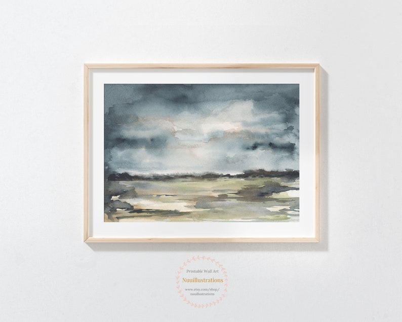 Neutral Landscape Print Minimal Abstract Landscape Instant - Etsy