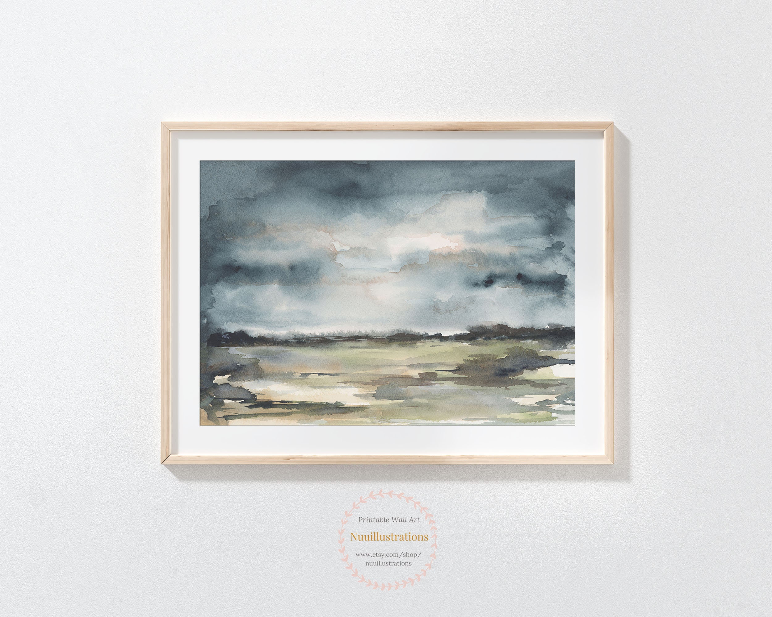 Neutral Landscape Print Minimal Abstract Landscape Instant - Etsy