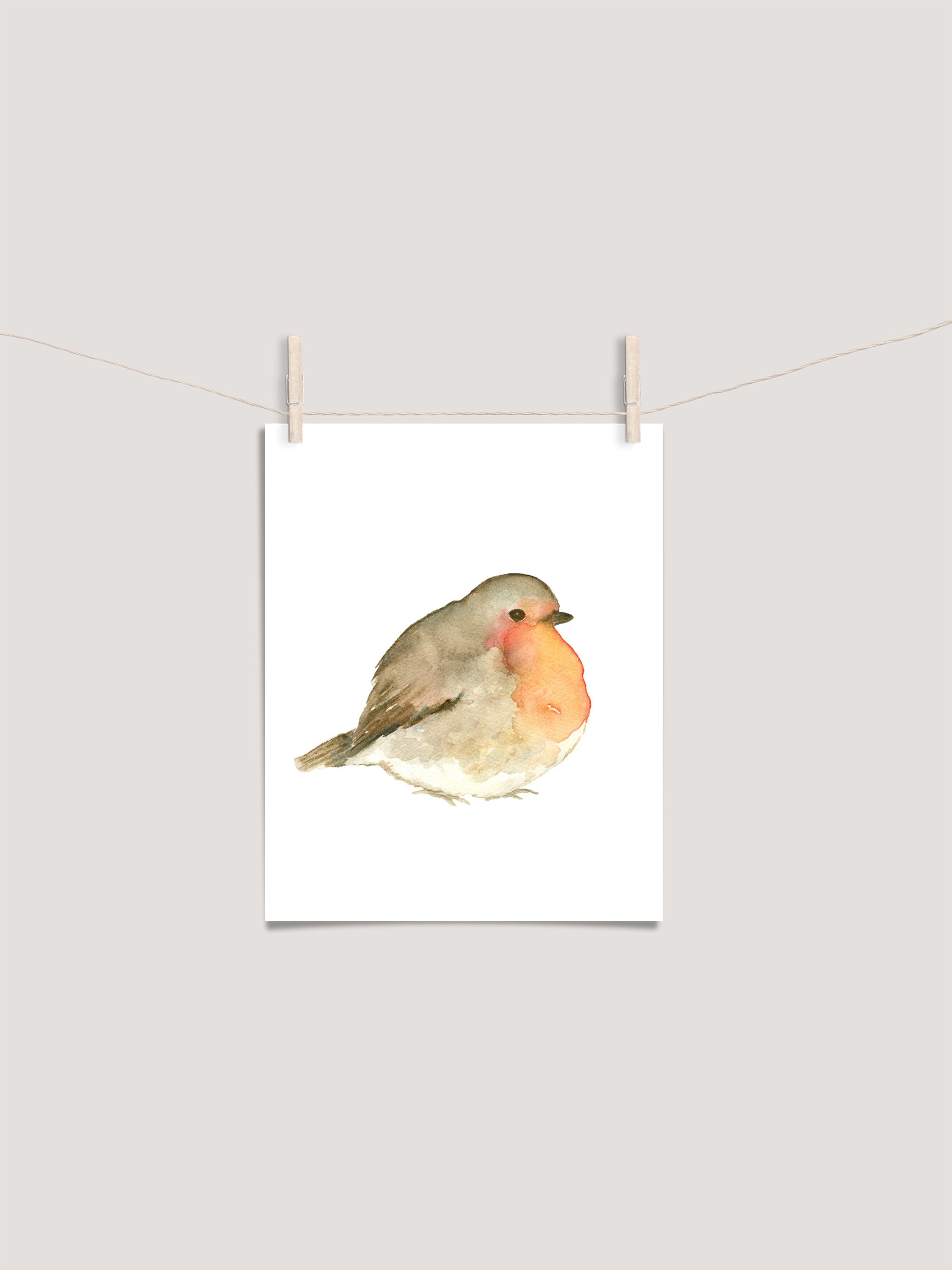 Robin Bird Print Bird Printable Art Instant Download Winter | Etsy