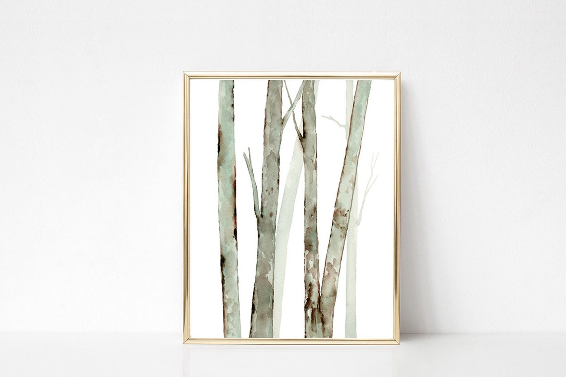 Brown Tree Printable Wall Art Instant Download DIY Print - Etsy