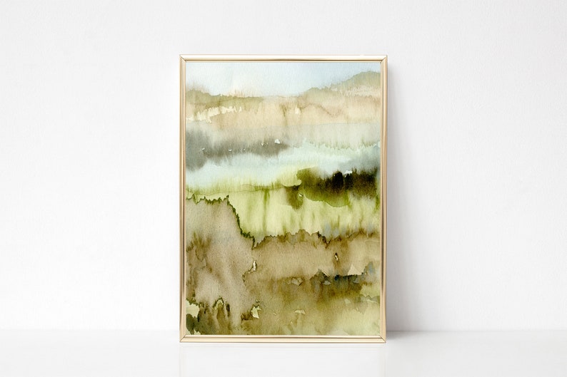 Abstract Landscape Wall Art Printable Neutral Art Print - Etsy