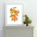 Watercolor Orange Print Fruit Kitchen Art Printable Citrus Wall Art ...