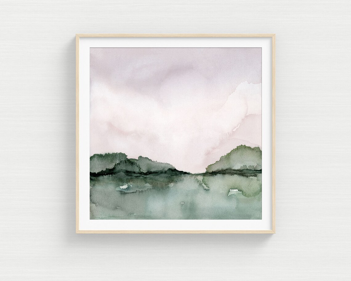 Abstract Landscape Print Set of 4 Printable Wall Art - Etsy