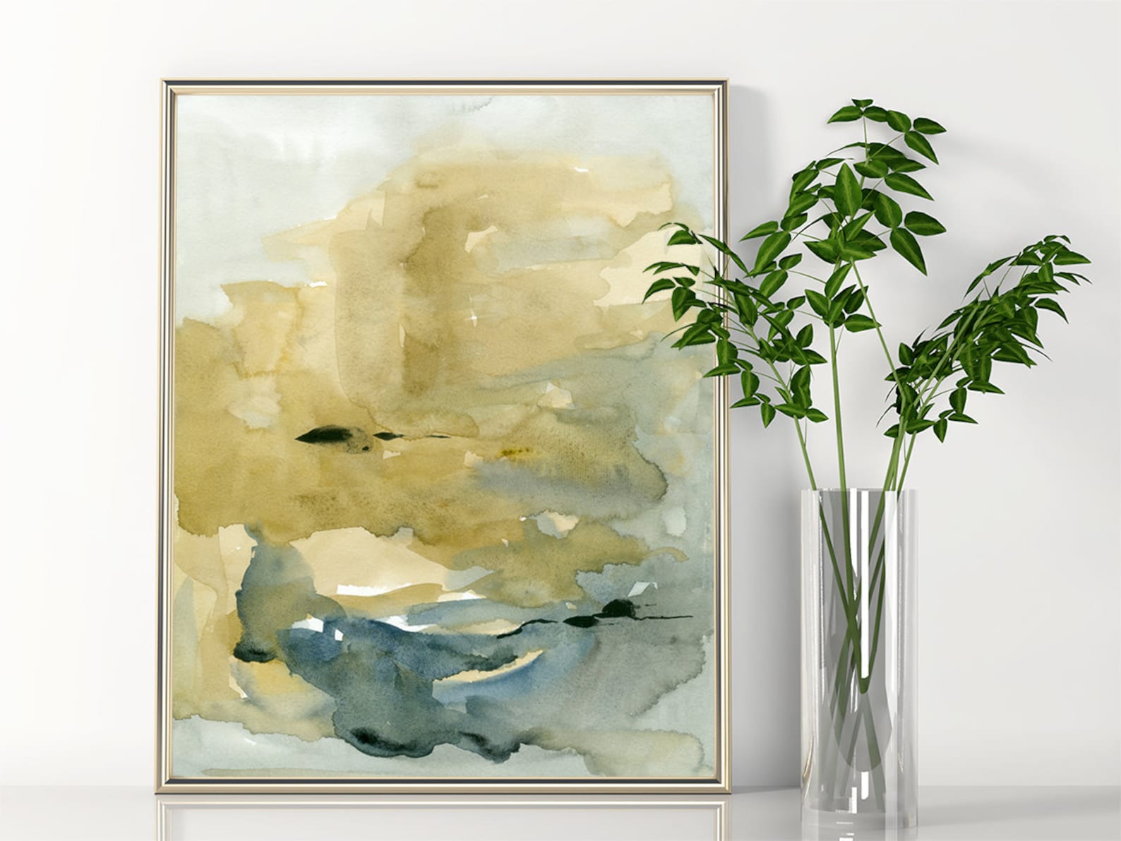 Neutral Abstract Wall Art Print Printable Instant Digital | Etsy
