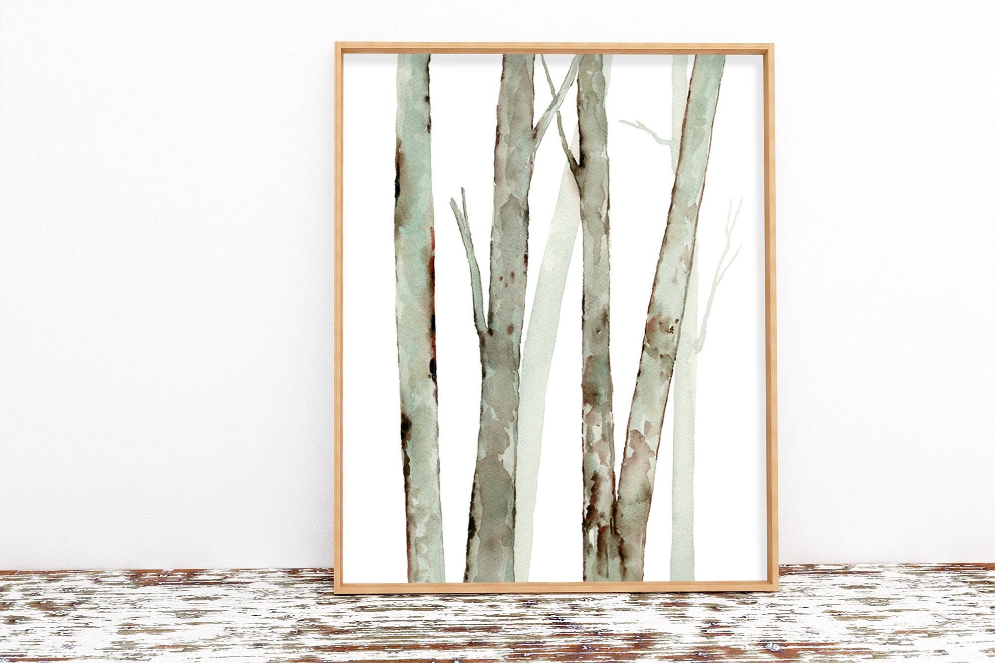 Brown Tree Printable Wall Art Instant Download DIY Print - Etsy
