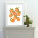 Watercolor Orange Citrus Print Fruit Kitchen Art Printable Wall Art ...