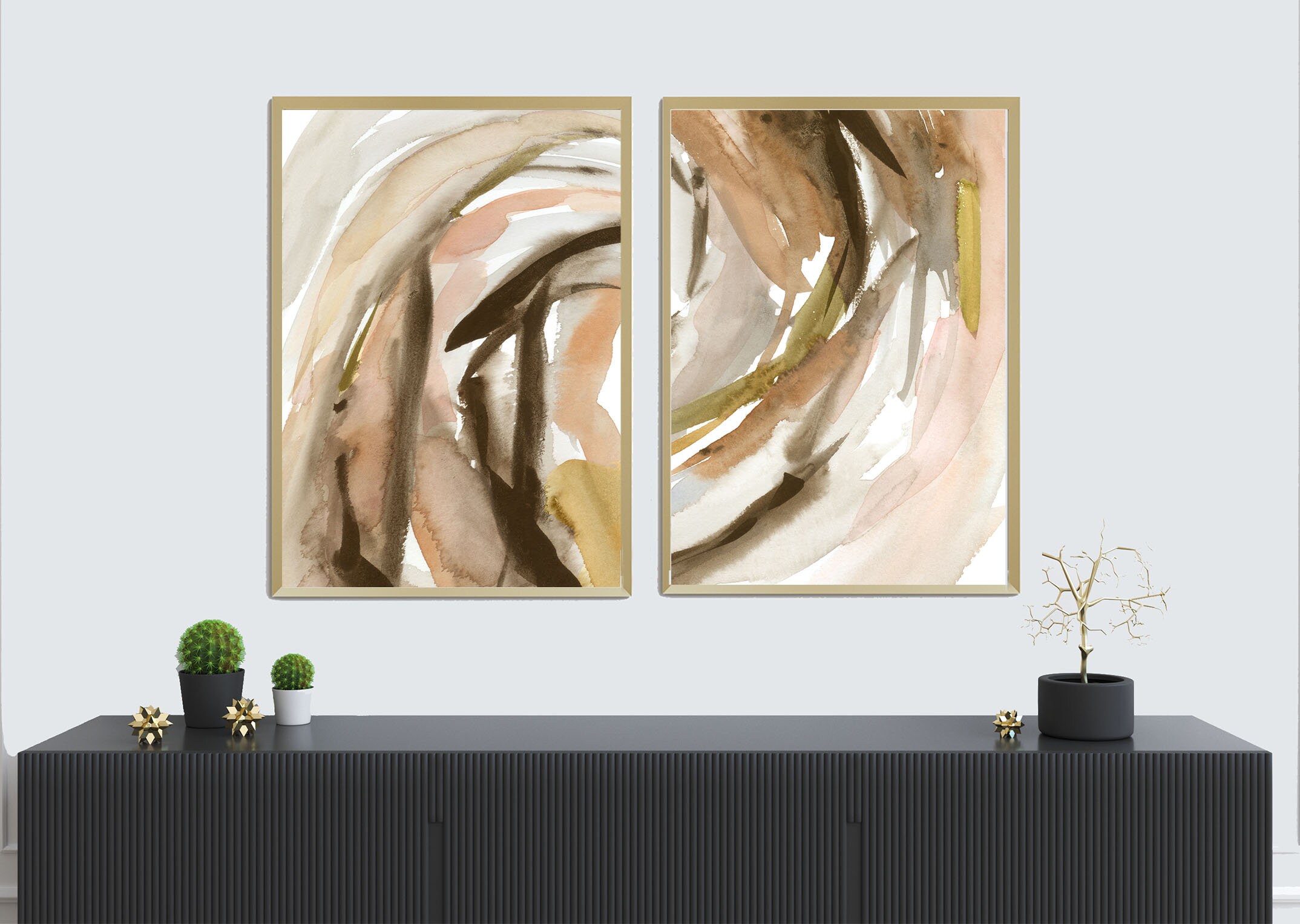 Abstract Print Neutral Wall Art Print Printable Instant | Etsy
