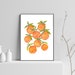 Watercolor Orange Citrus Print Fruit Kitchen Art Printable Wall Art ...