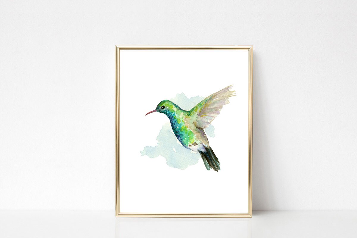 Hummingbird Bird Art Print Instant Download Small Bird DIY | Etsy