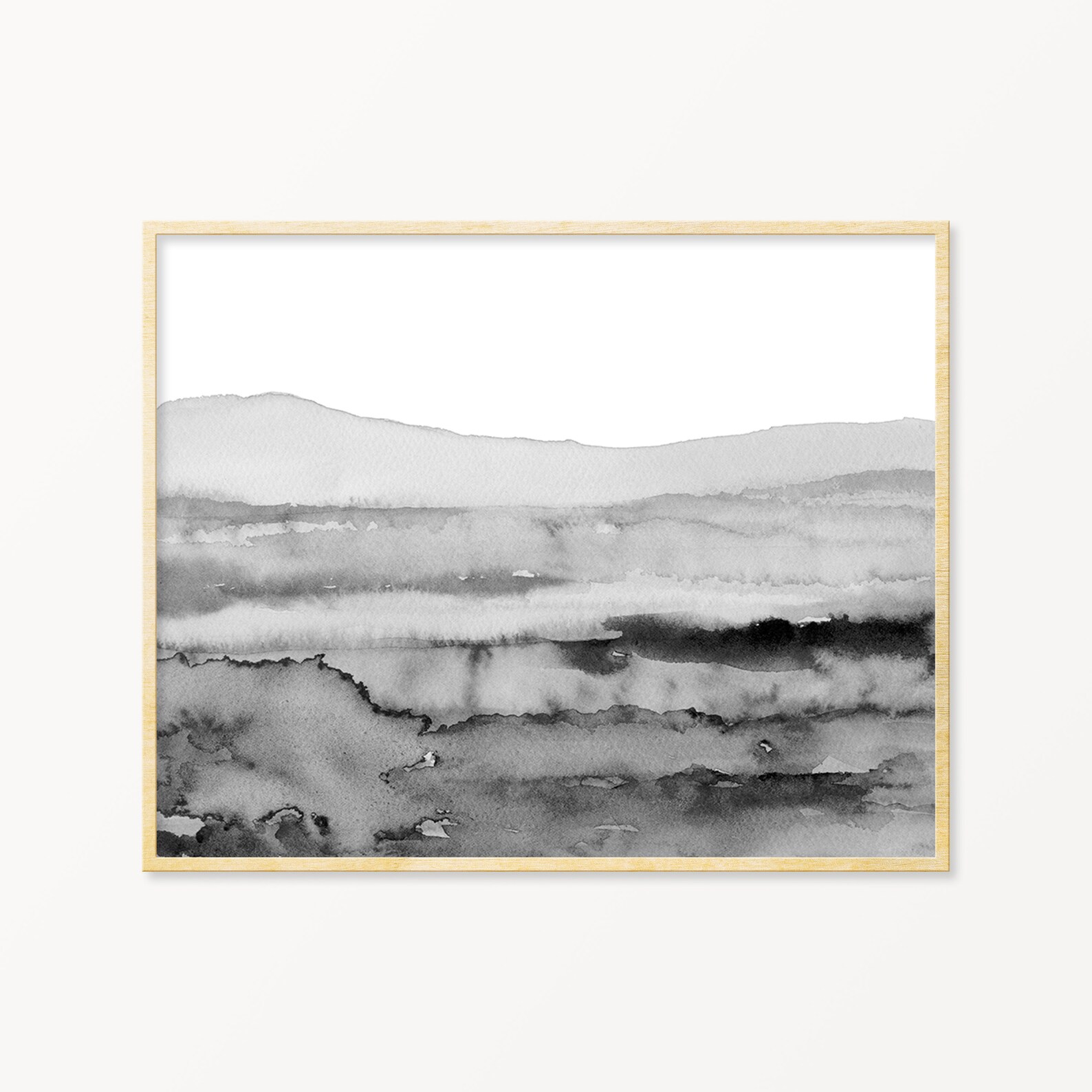Black and White Landscape Print Instant Download DIY Printable - Etsy