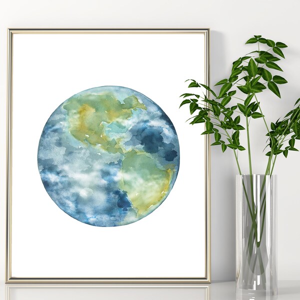 Planets Abstract Art - Etsy