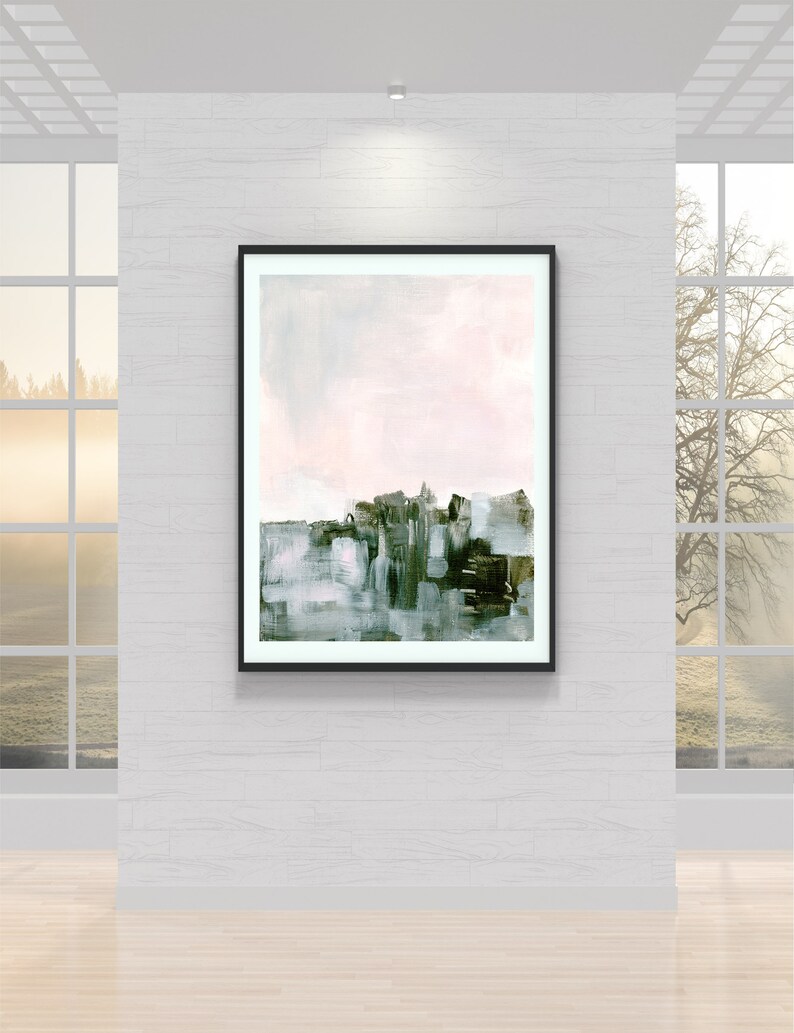 Large Abstract Landscape Wall Art Printable Instant Digital | Etsy