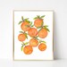 Watercolor Orange Citrus Print Fruit Kitchen Art Printable Wall Art ...