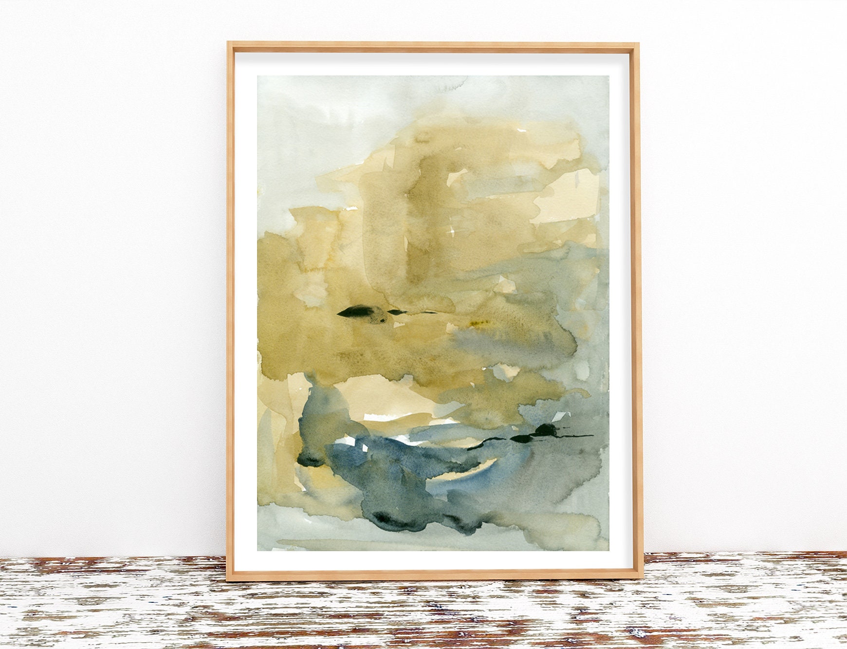 Neutral Abstract Wall Art Print Printable Instant Digital | Etsy