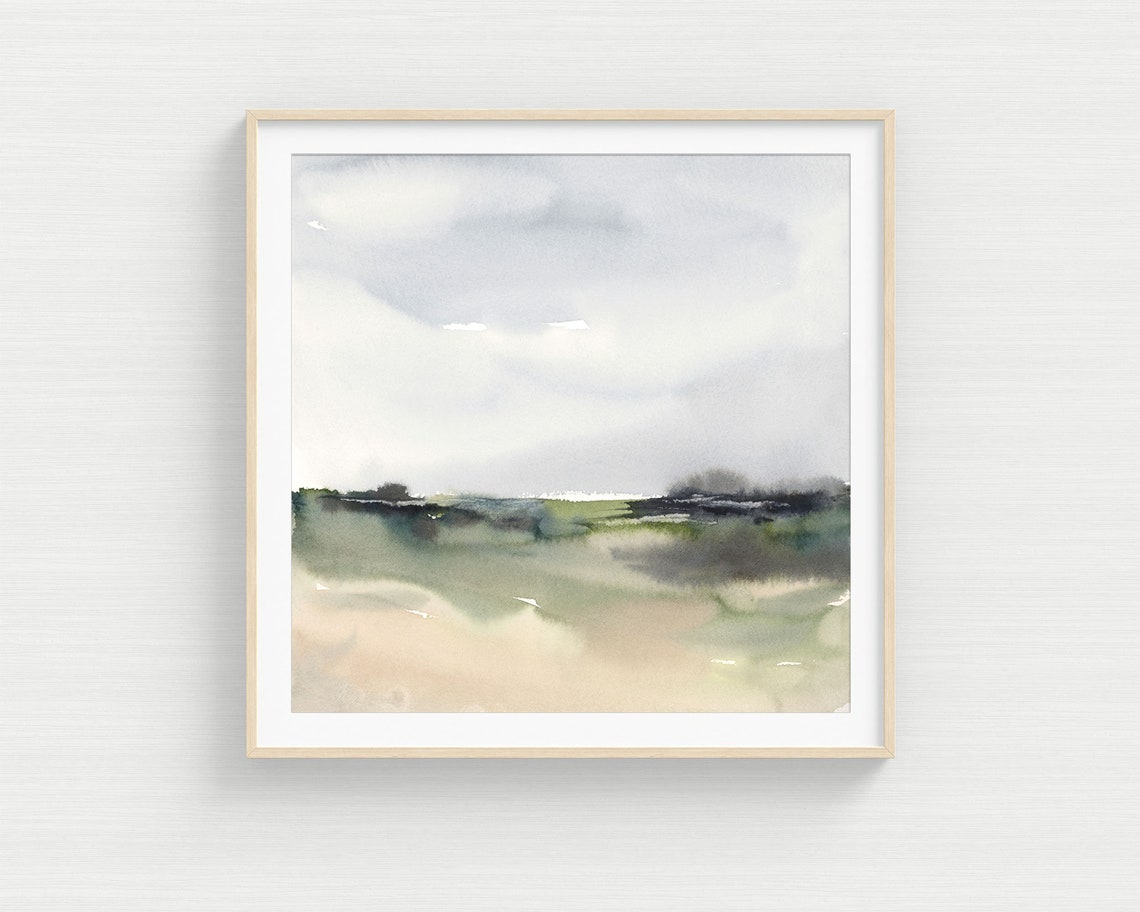Abstract Landscape Print Set of 4 Printable Wall Art - Etsy