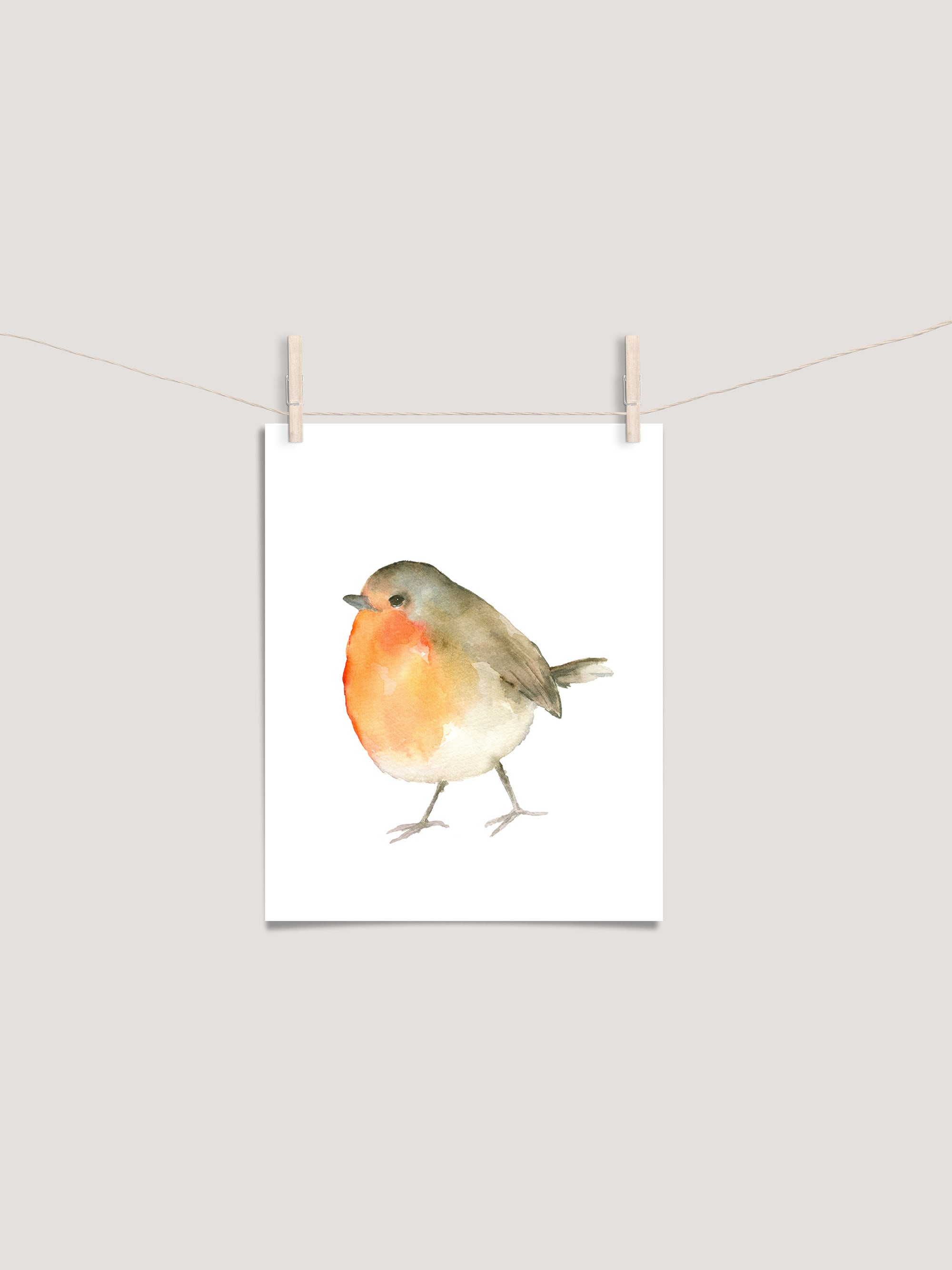 Robin Bird Print Bird Printable Art instant Download Winter | Etsy