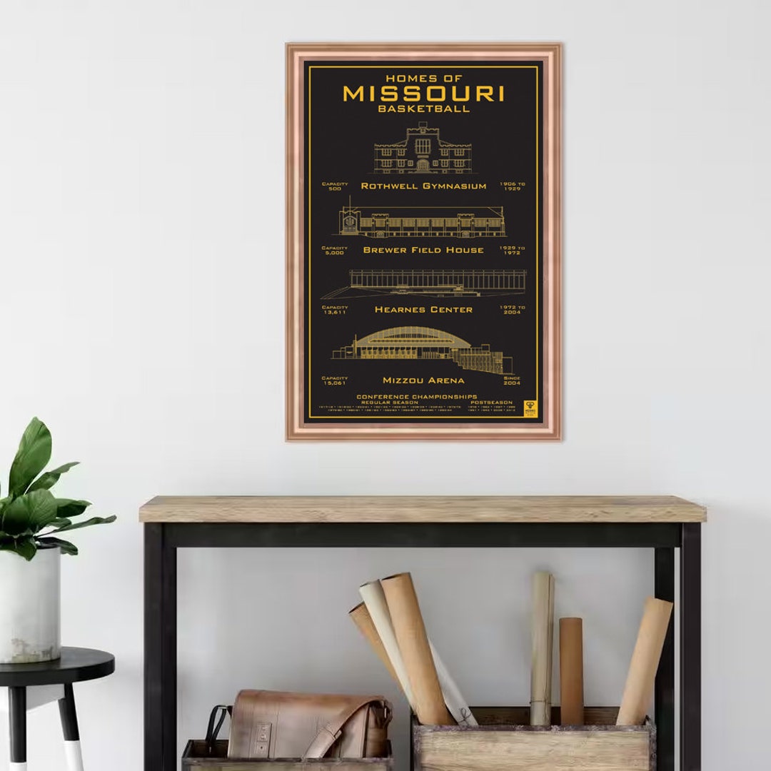 University of Missouri mizzou Basketball Gym Prints 20x30 mizzou Arena ...