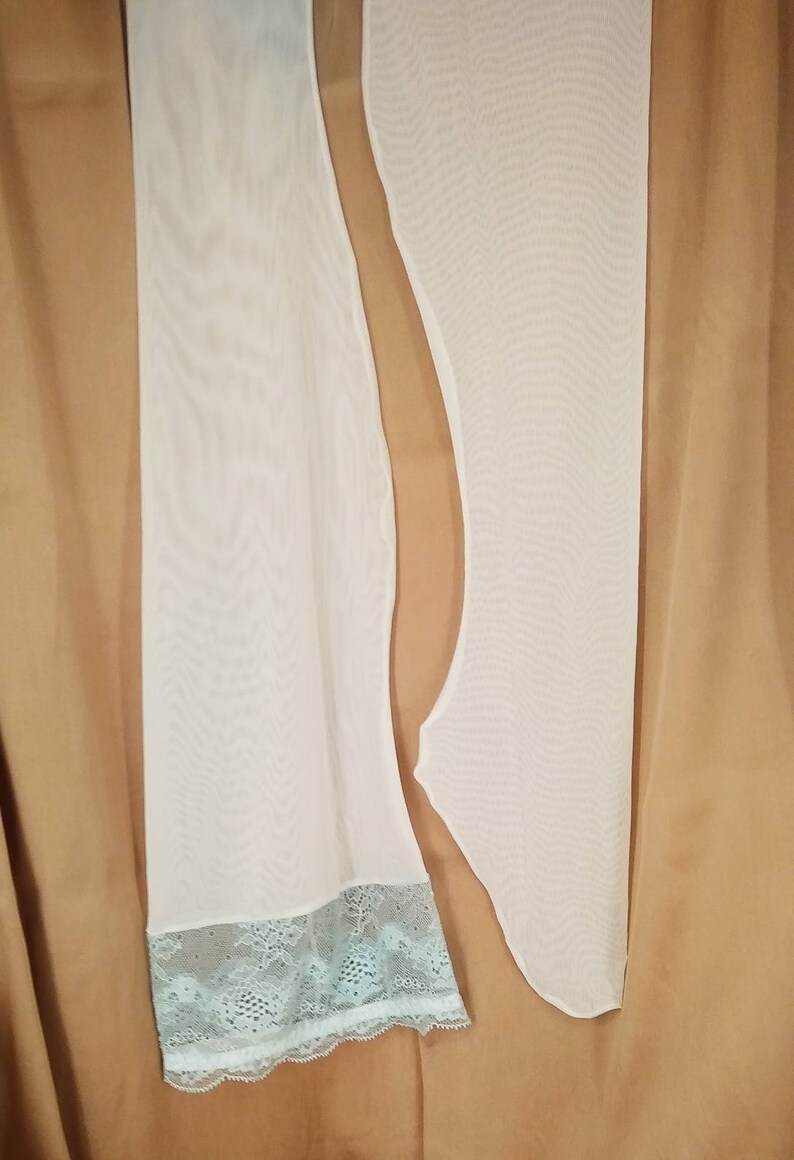 White Stockings rht nylon fishnet seamed nylons burlesque | Etsy