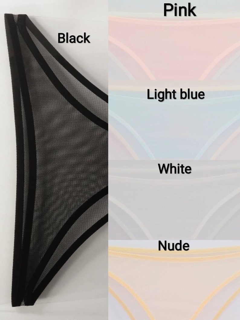 Sheer Mesh Panties Sexy Lingerie See Through See Through Mesh Sheer ...