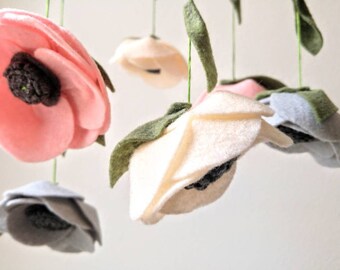 Felt Flower Mobile - Etsy