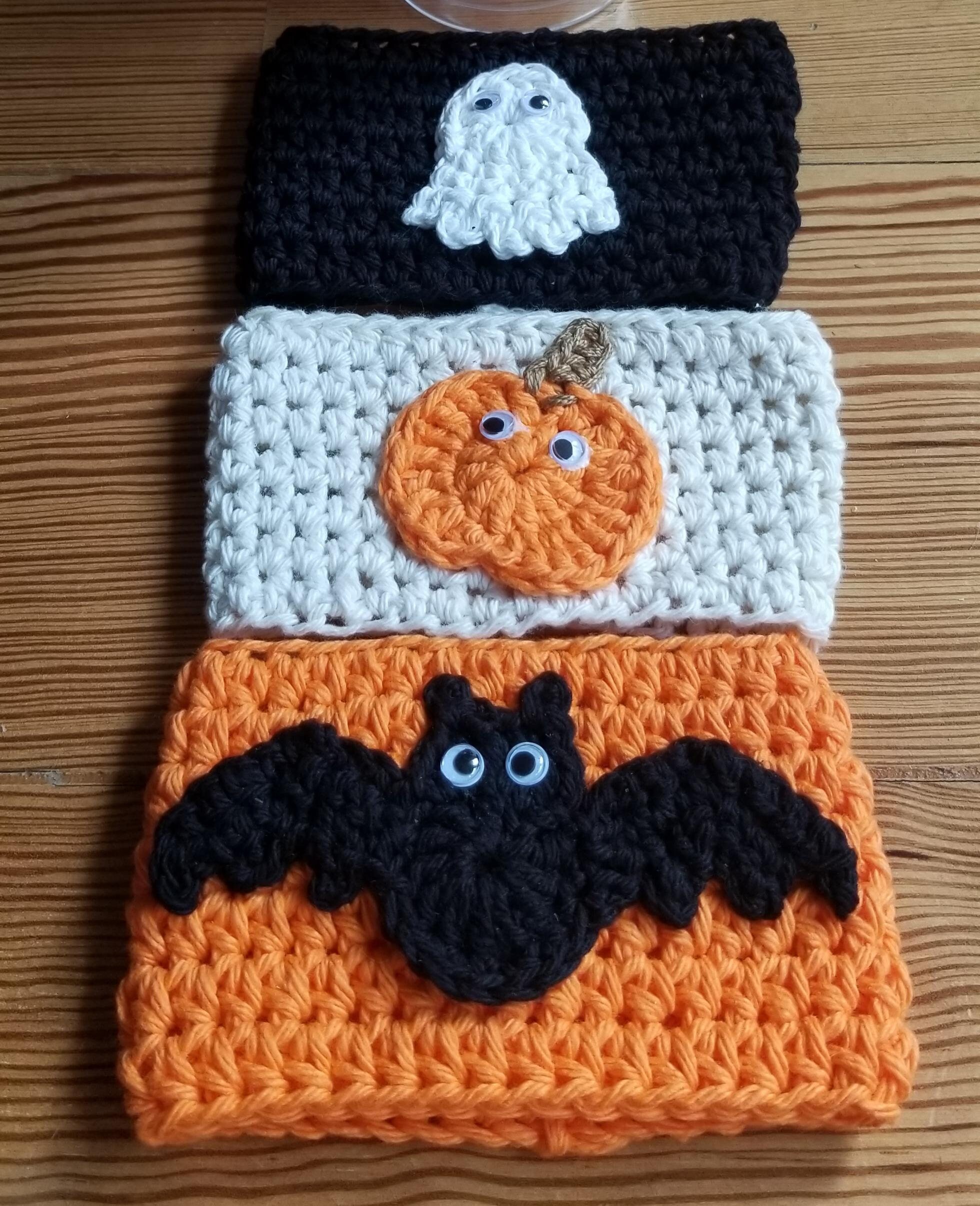 Halloween-themed Crochet Cotton Cup Cozy - Etsy