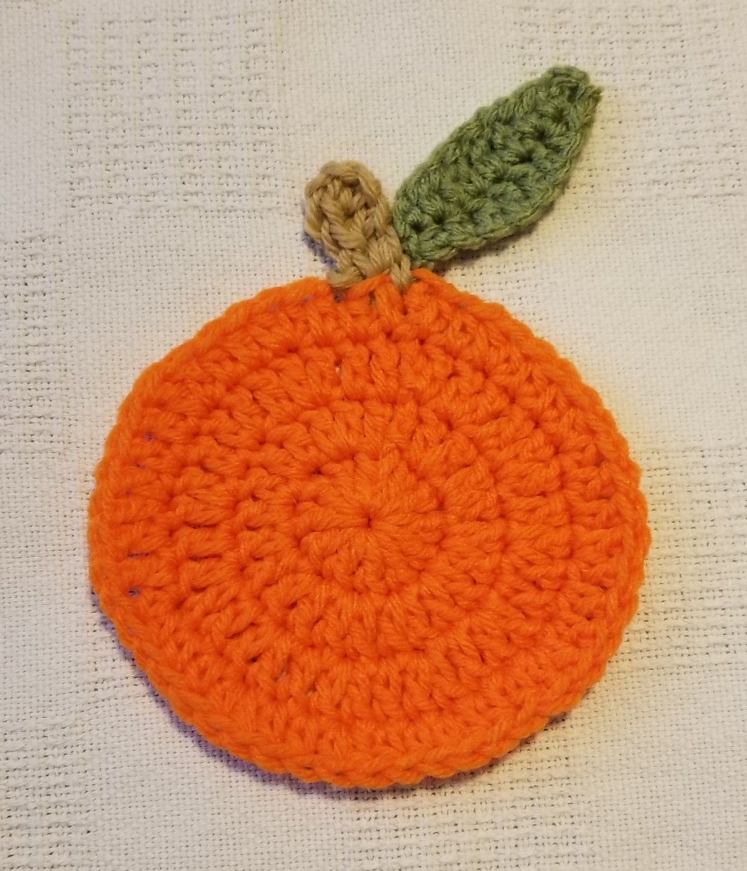 Orange Coasters (crochet) - Etsy