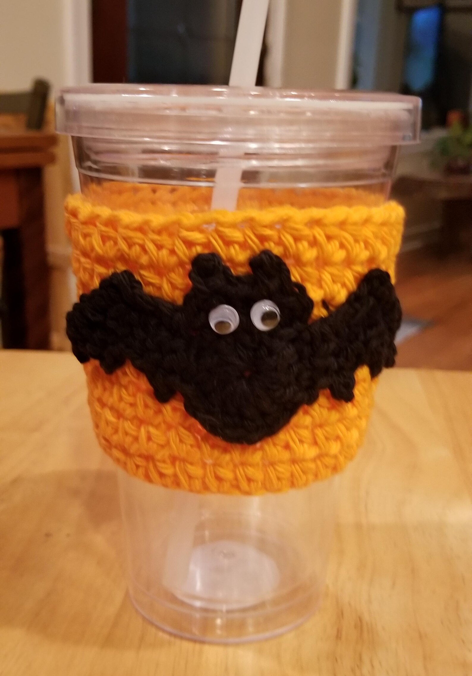 Halloween-themed Crochet Cotton Cup Cozy - Etsy