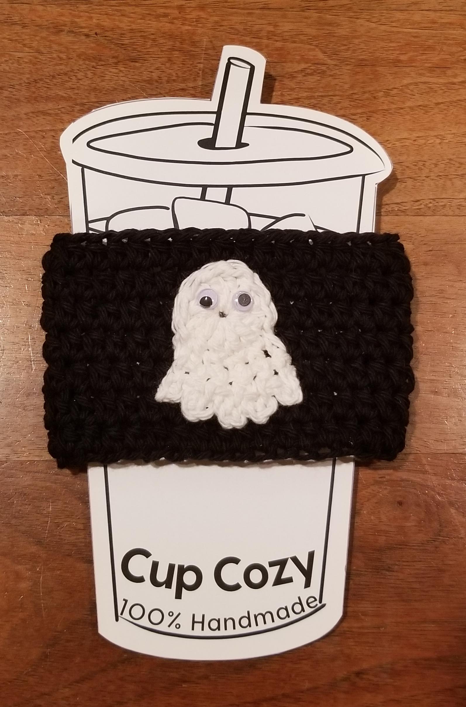 Halloween-themed Crochet Cotton Cup Cozy - Etsy