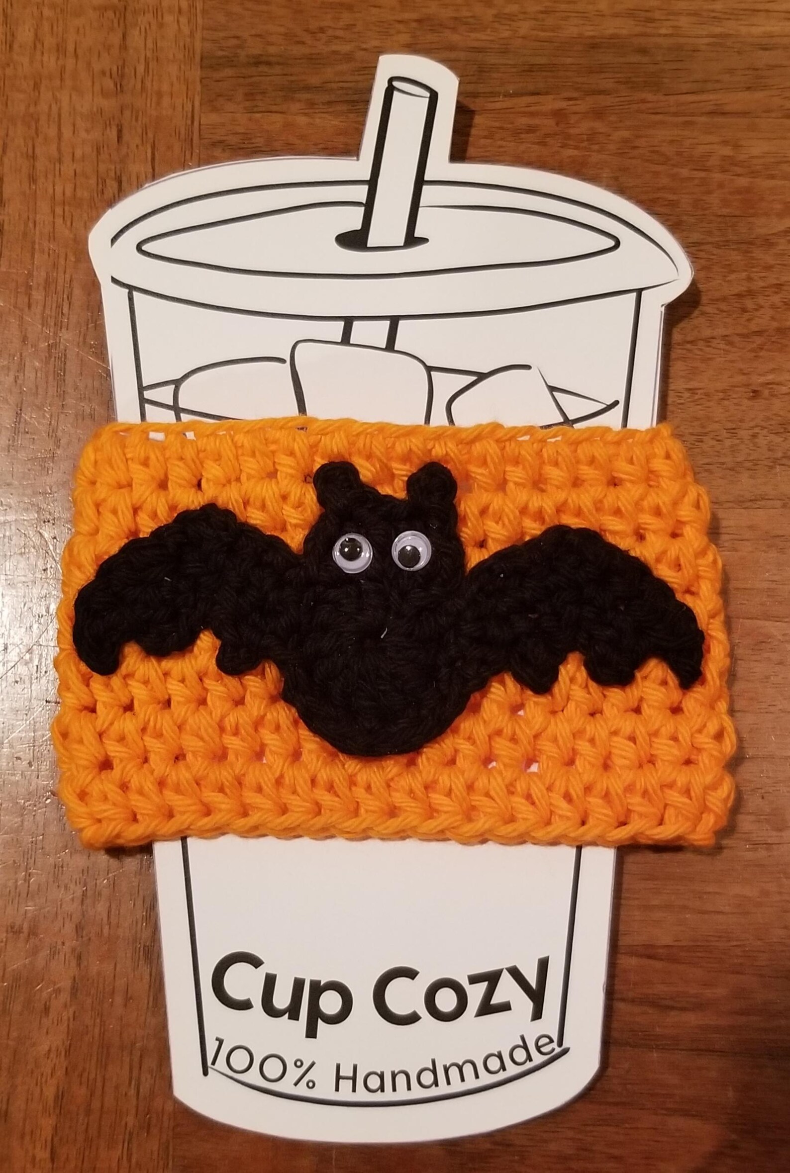 Halloween-themed Crochet Cotton Cup Cozy - Etsy