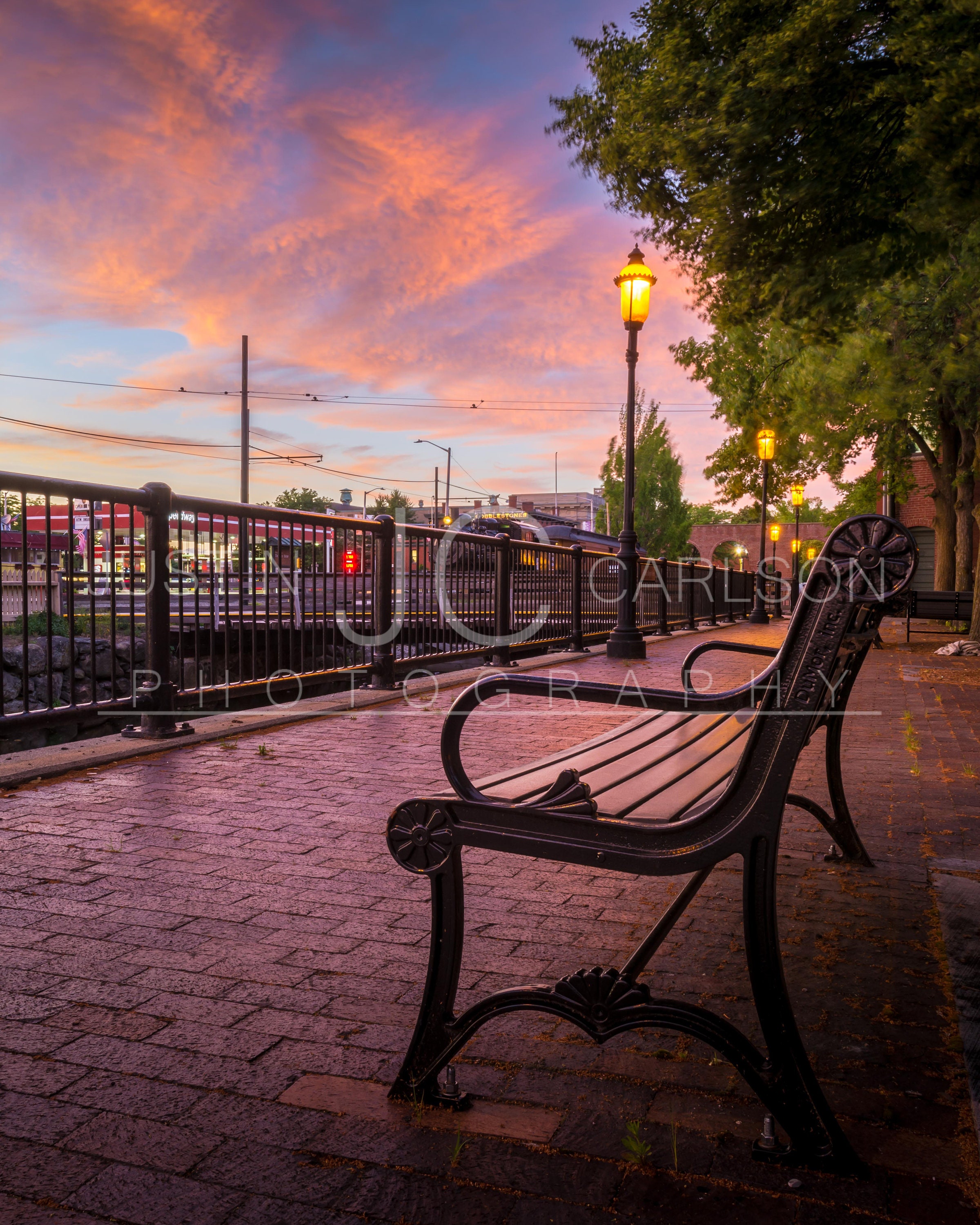Downtown Lowell Scene at Sunset - Etsy