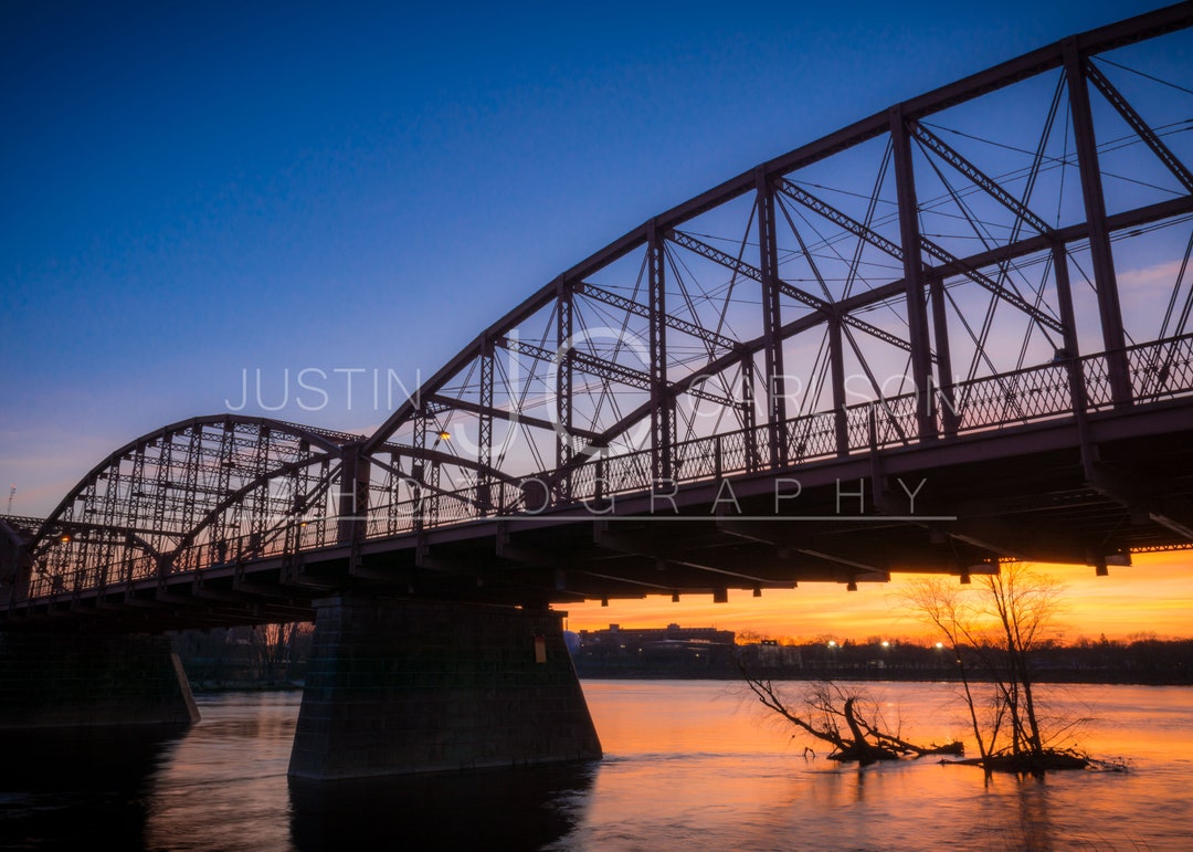 Aiken Street Bridge at Sunset - Etsy