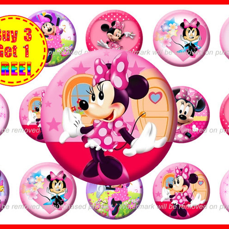 Minnie Mouse Labels - Etsy