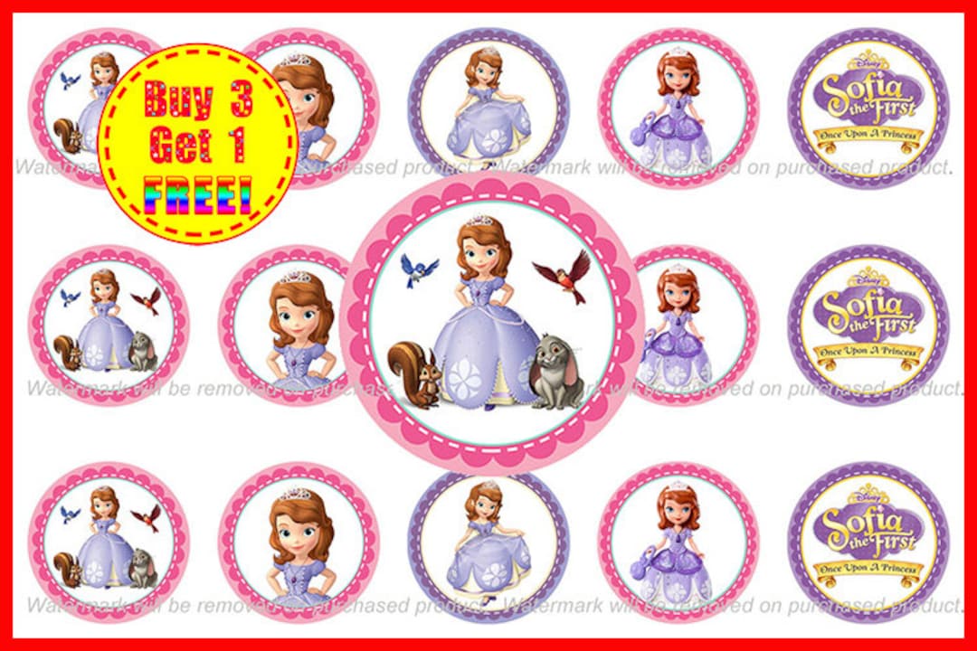 Sofia the First - Sofia the First Bottle Cap Images - Instant Download ...