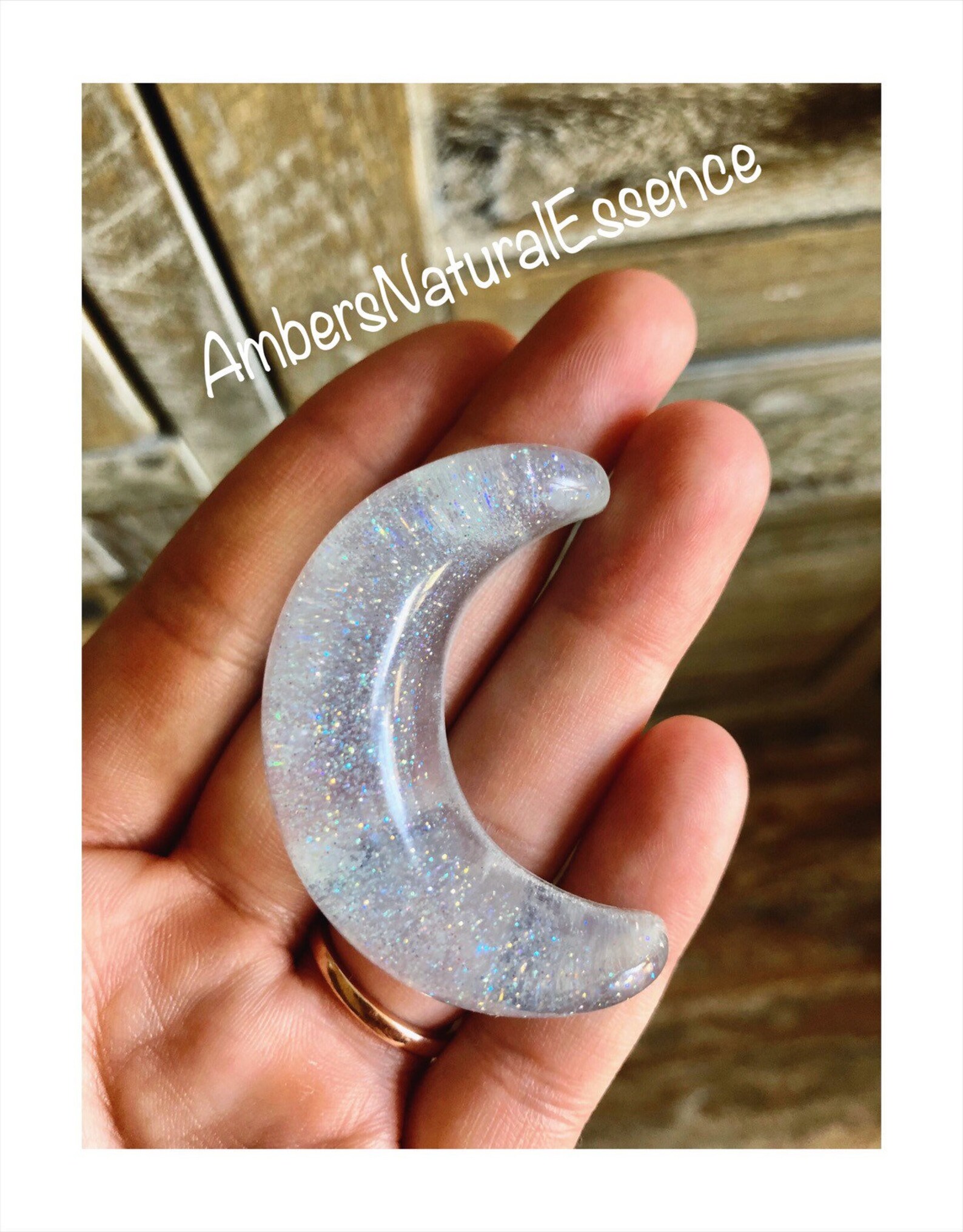 Glitter Moon Soaps Glitter Crescent Moon Soaps Clear Glitter - Etsy