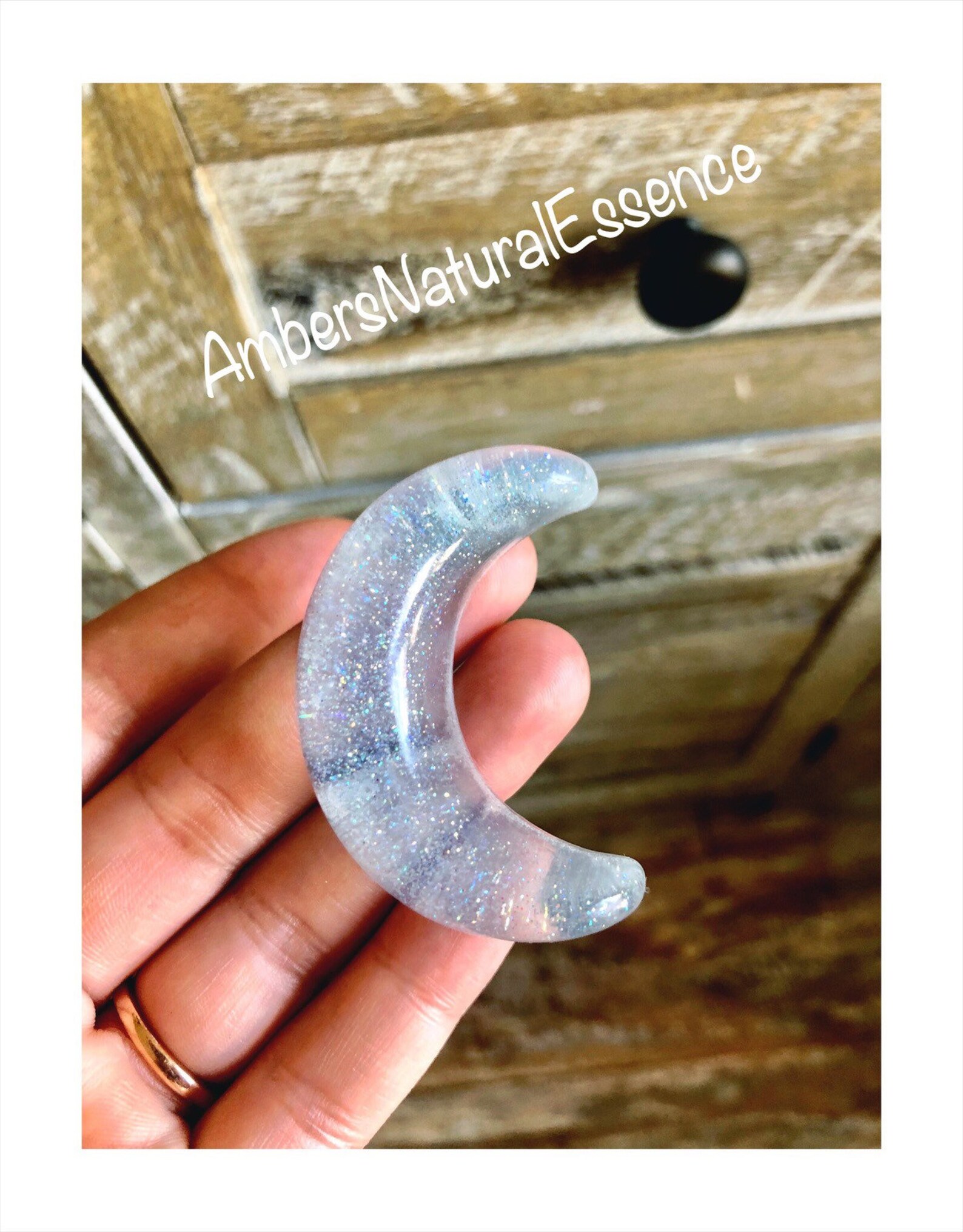 Glitter Moon Soaps Glitter Crescent Moon Soaps Clear Glitter - Etsy
