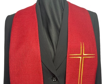 Clergy Stole for Pentecost: Red Dragonflies - Etsy