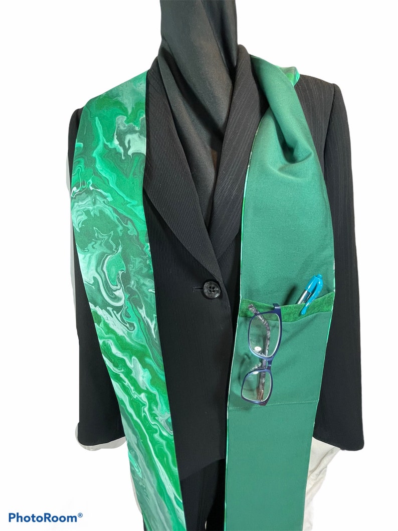Green Marble Clergy Stole - Etsy